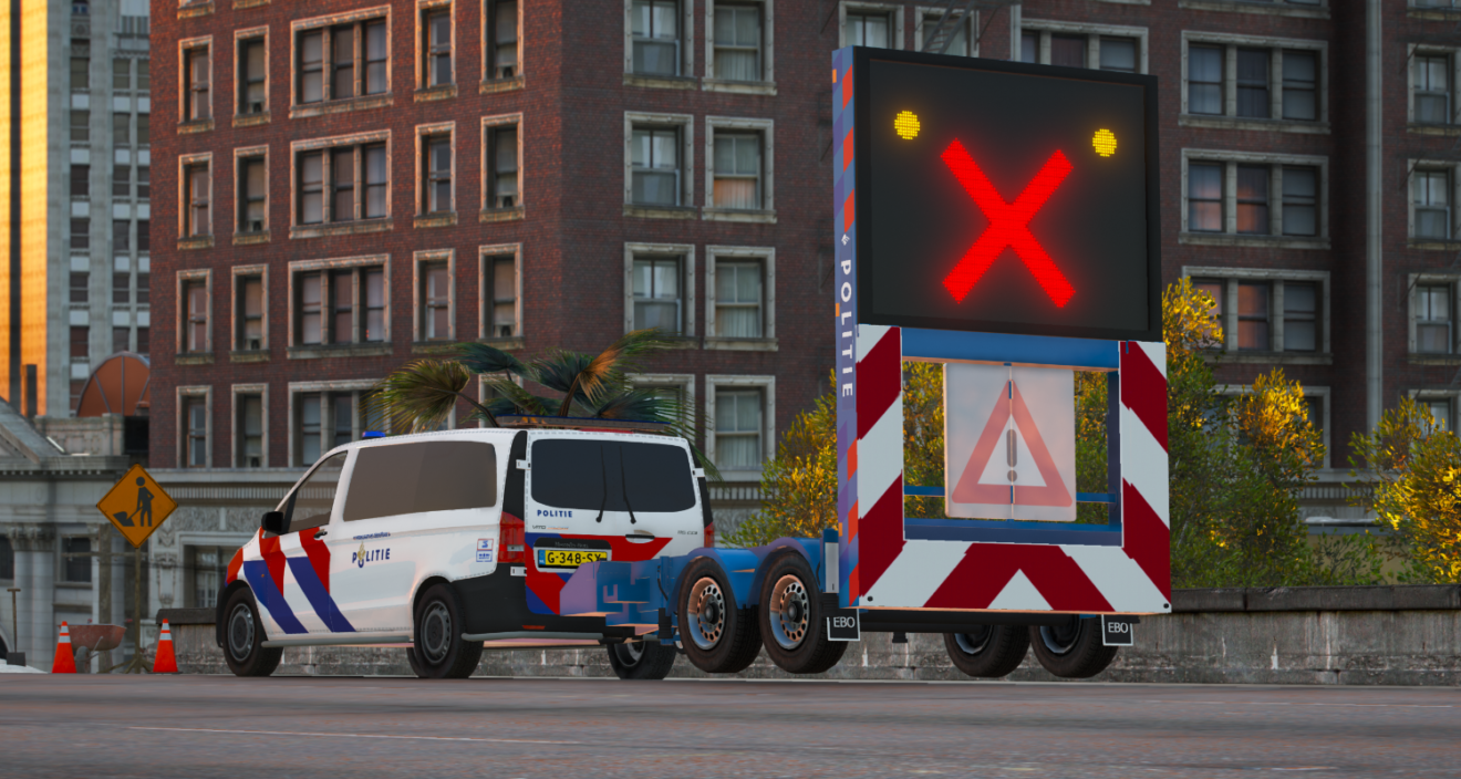 Politie – Matrixbord Trailer - FiveM Services