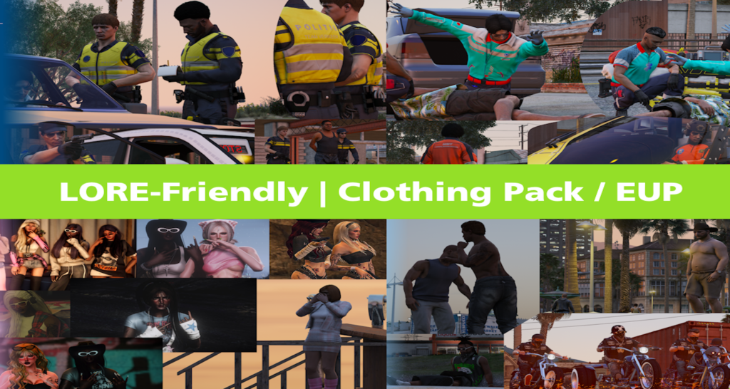 Clothing | LORE-Friendly Kleding + EUP - FiveM Services